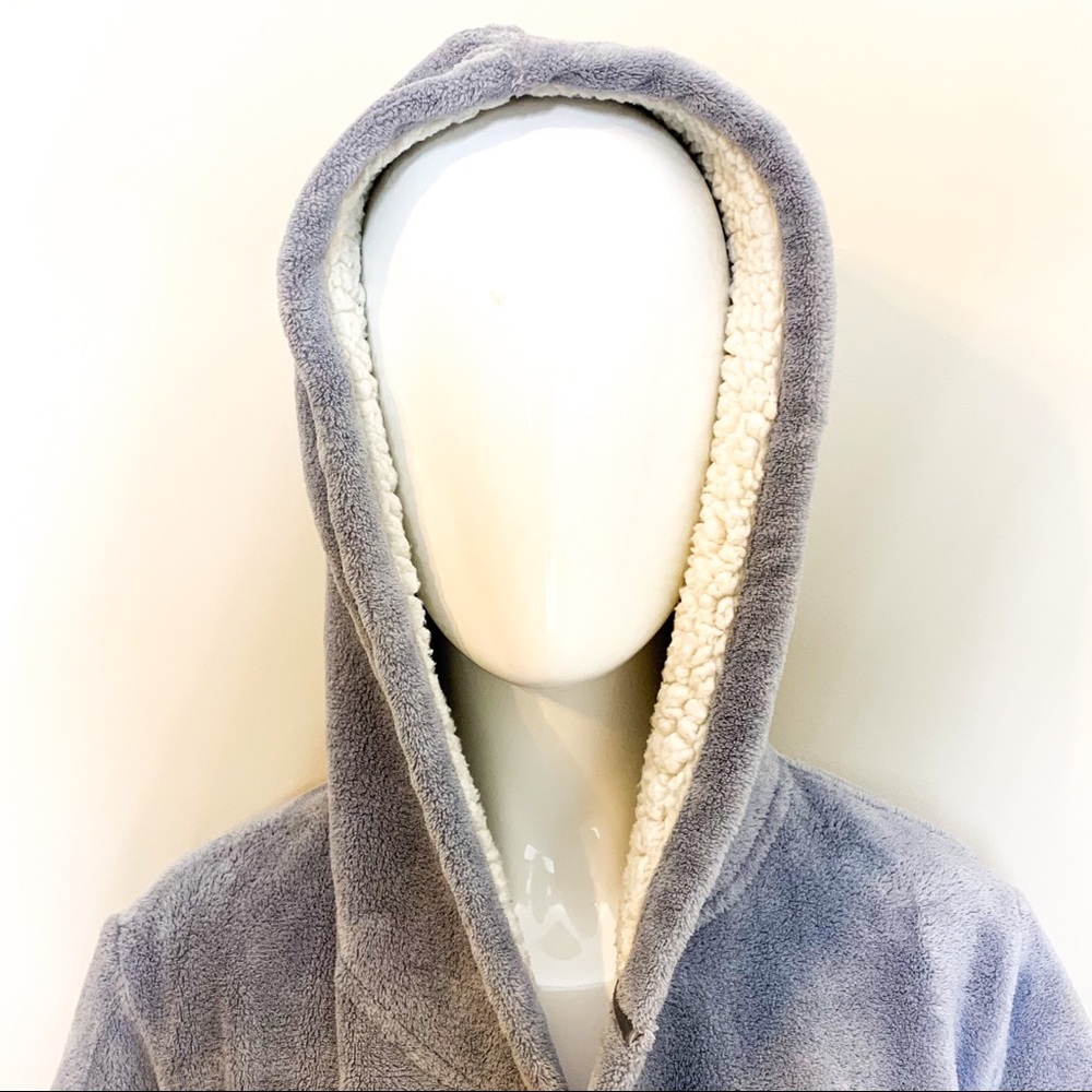 Victoria’s Secret Hooded Sherpa Plush Robe - Gem